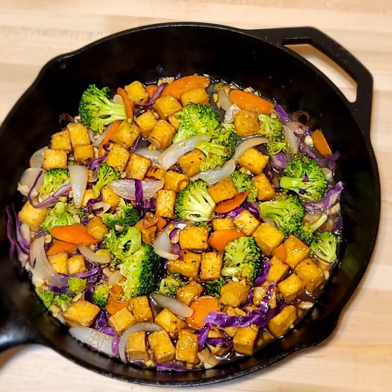 Broccoli & Tofu Stir-Fry with White Rice | IgA Nephropathy Foundation
